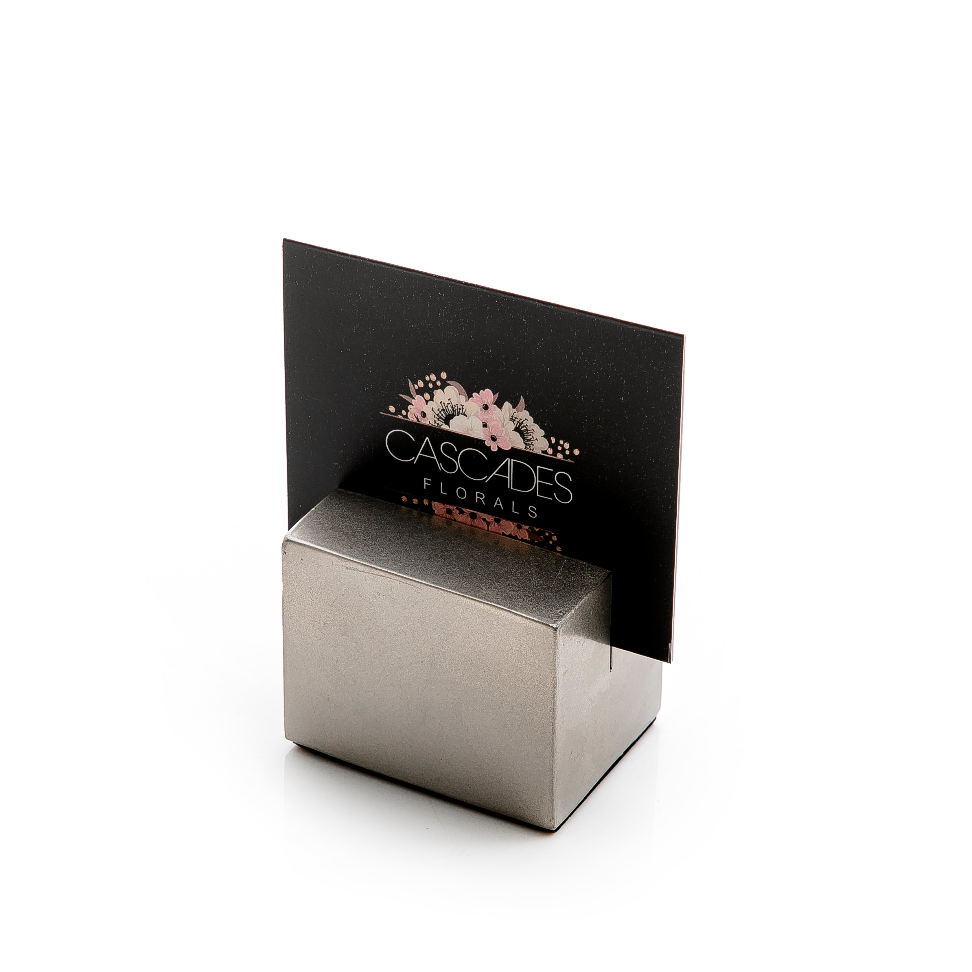 Grey Metal Card Stand – CascadesKsa