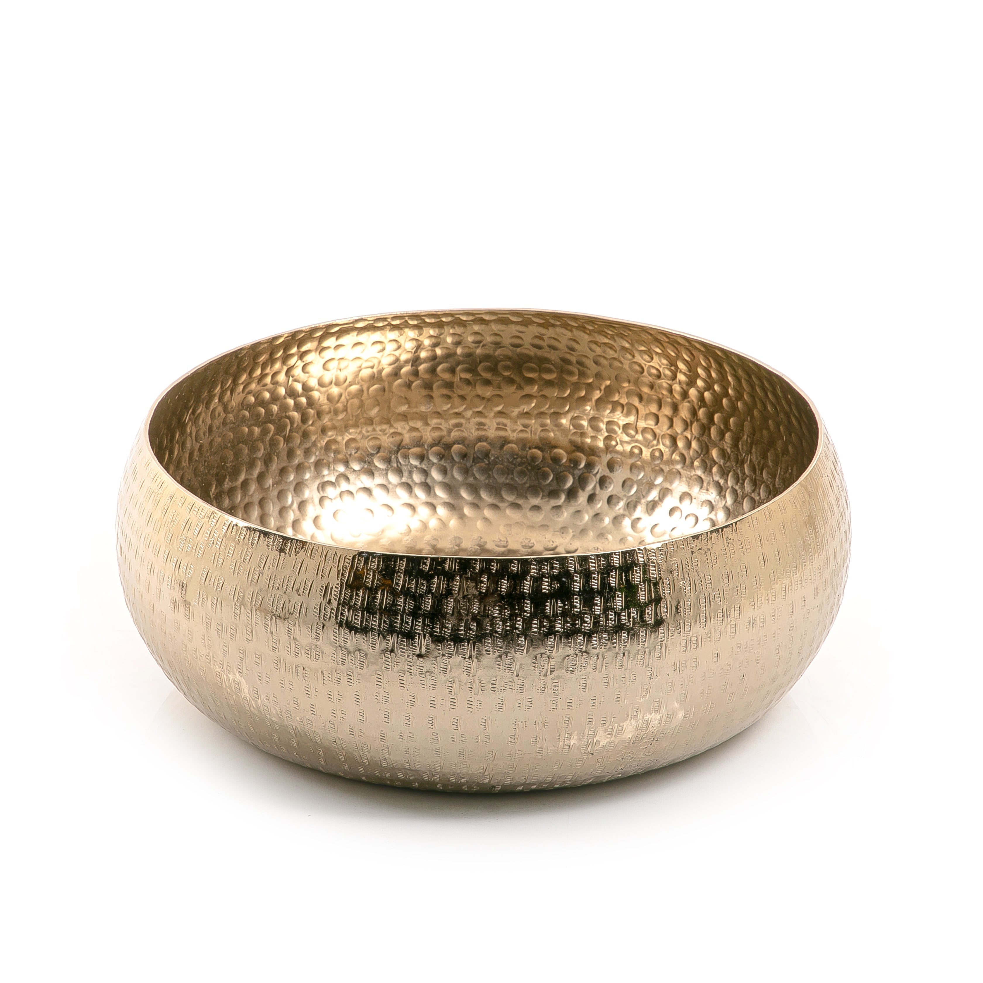 Gold Round Metal Bowl &VerticalLine;