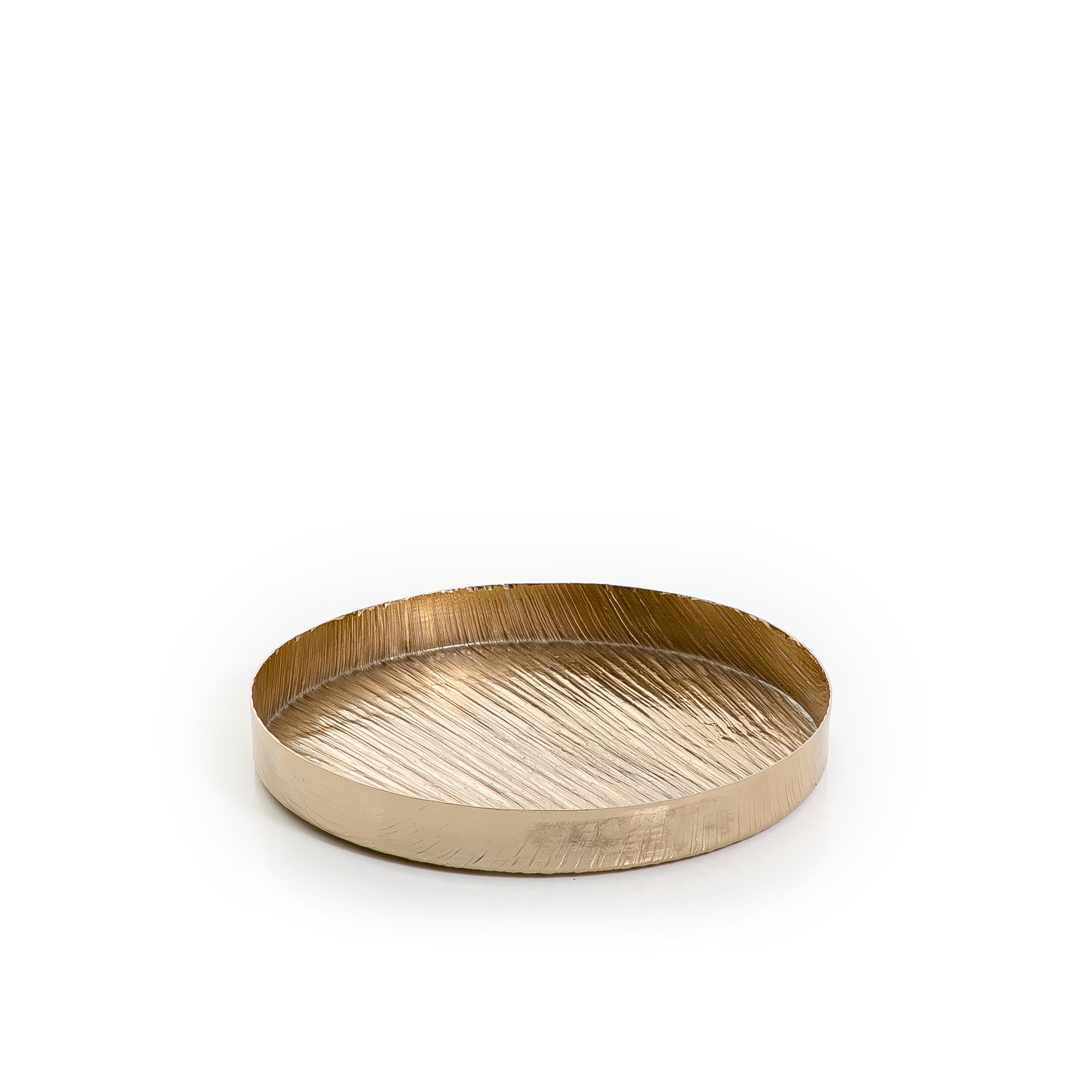 Gold Round Metal Plate – CascadesKsa