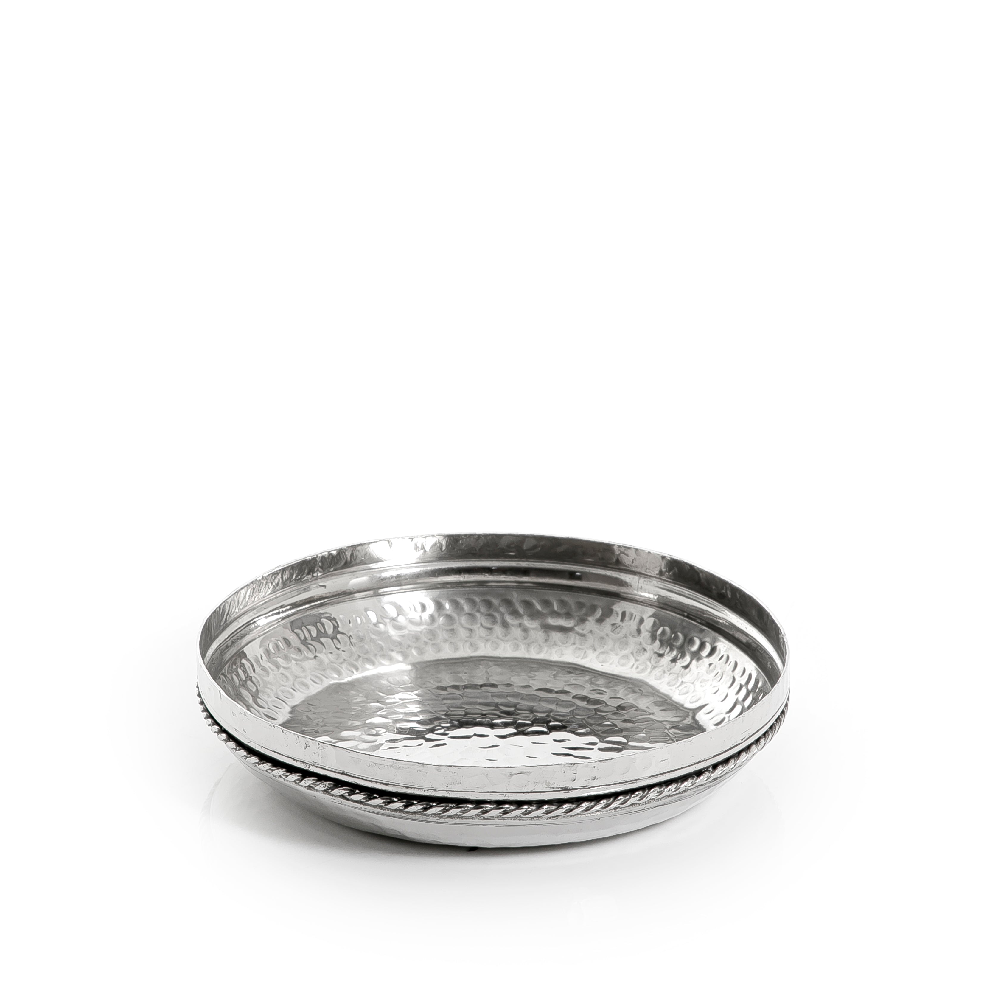 Round Silver Metal Plate &VerticalLine;