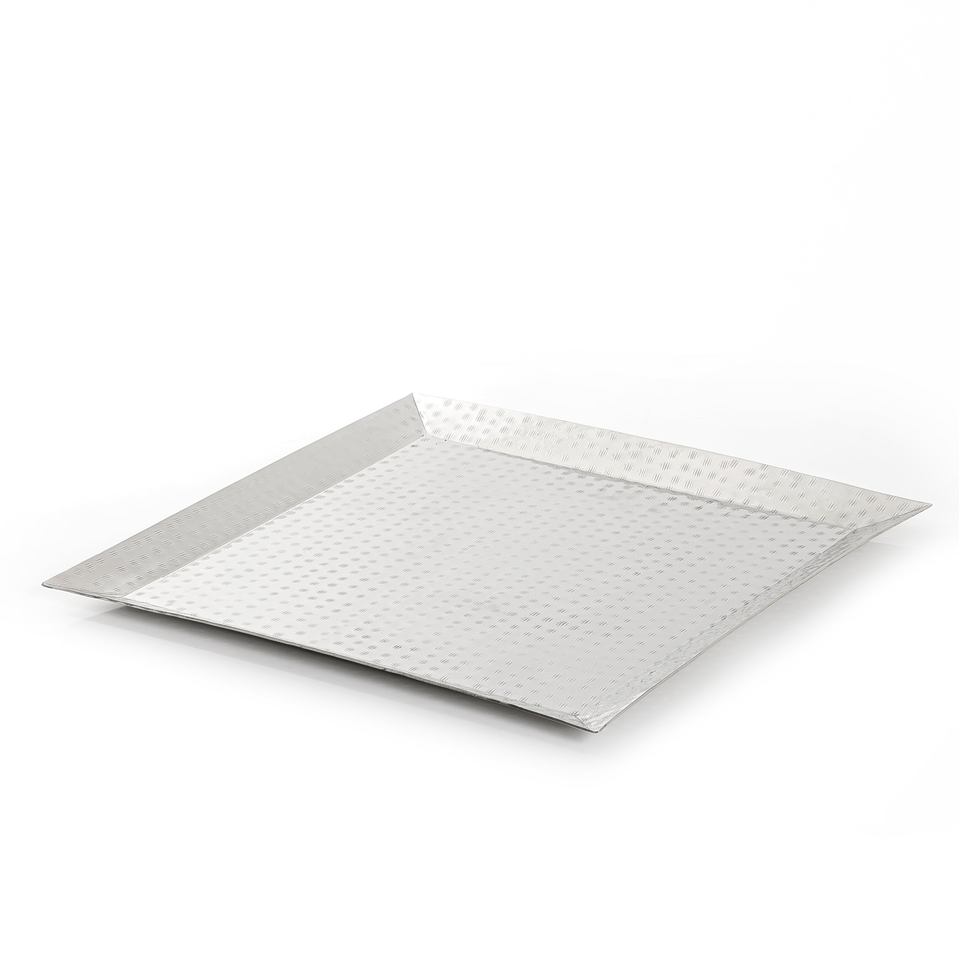 Silver Metal Square Tray – CascadesKsa