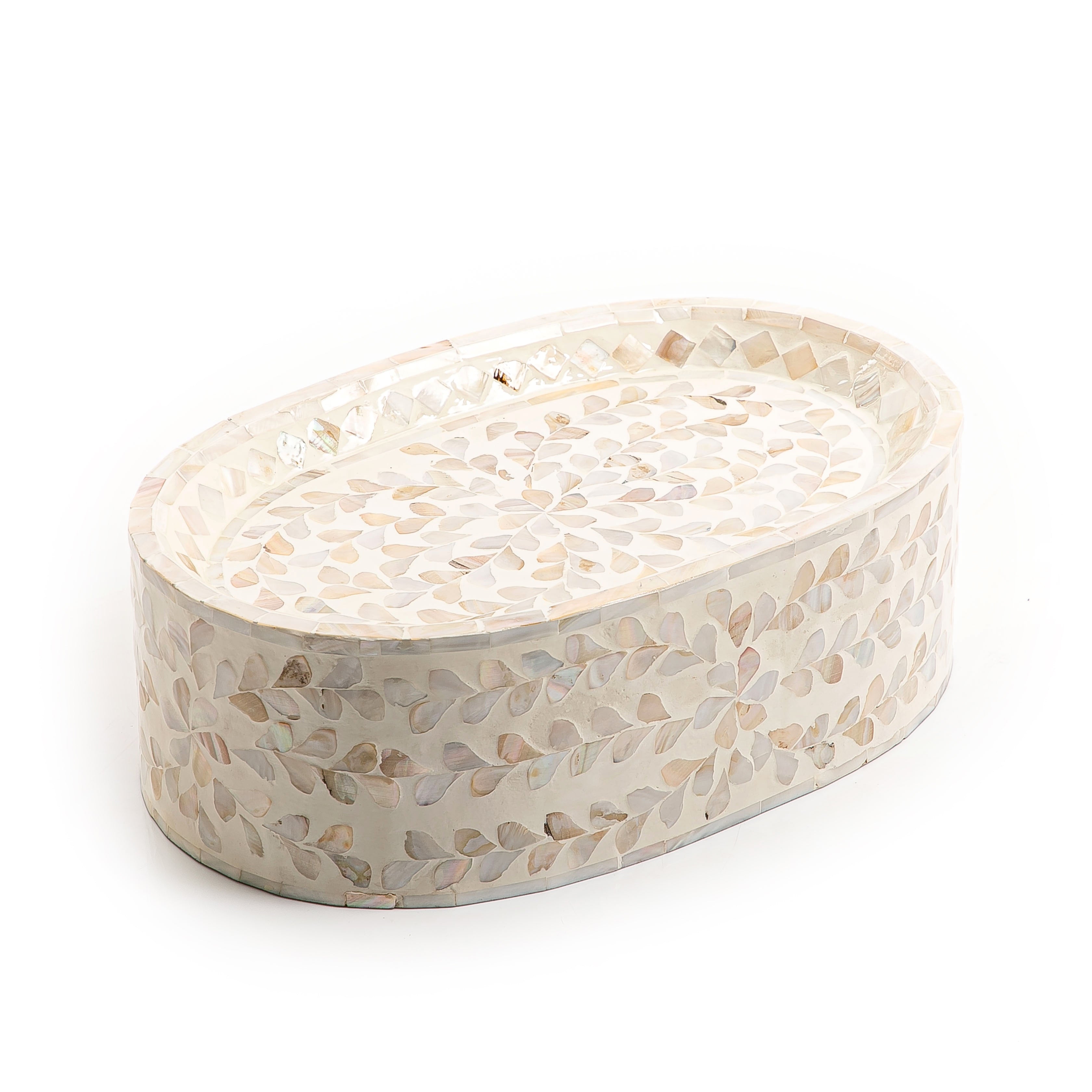 Beige Oval Vietnamese Mop Stand &VerticalLine;