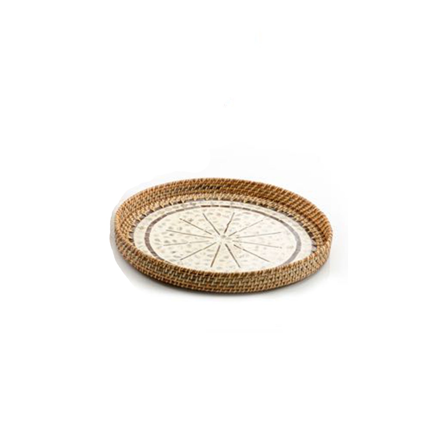 Round Rattand And Vietnamese Mop Tray &VerticalLine;