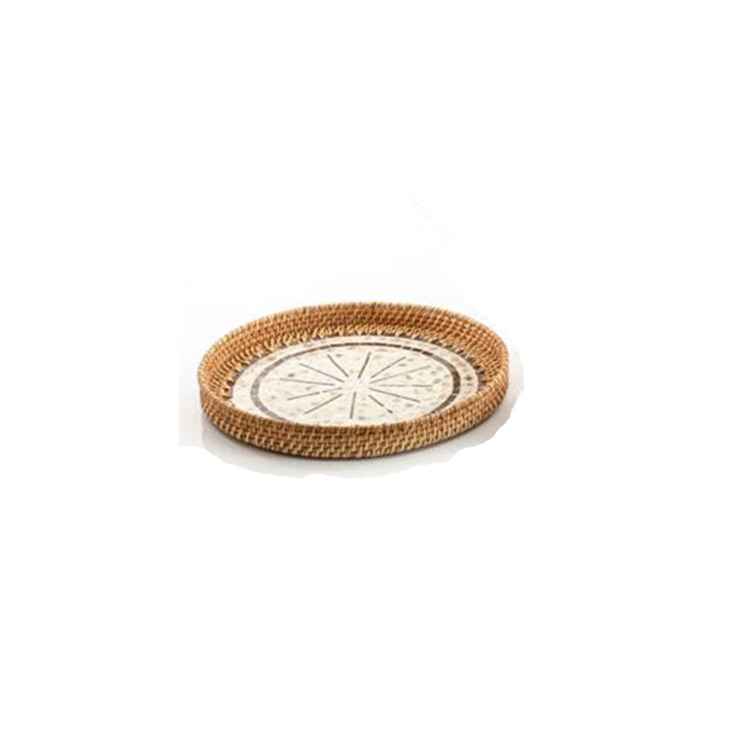 Round Rattand And Vietnamese Mop Tray &VerticalLine;