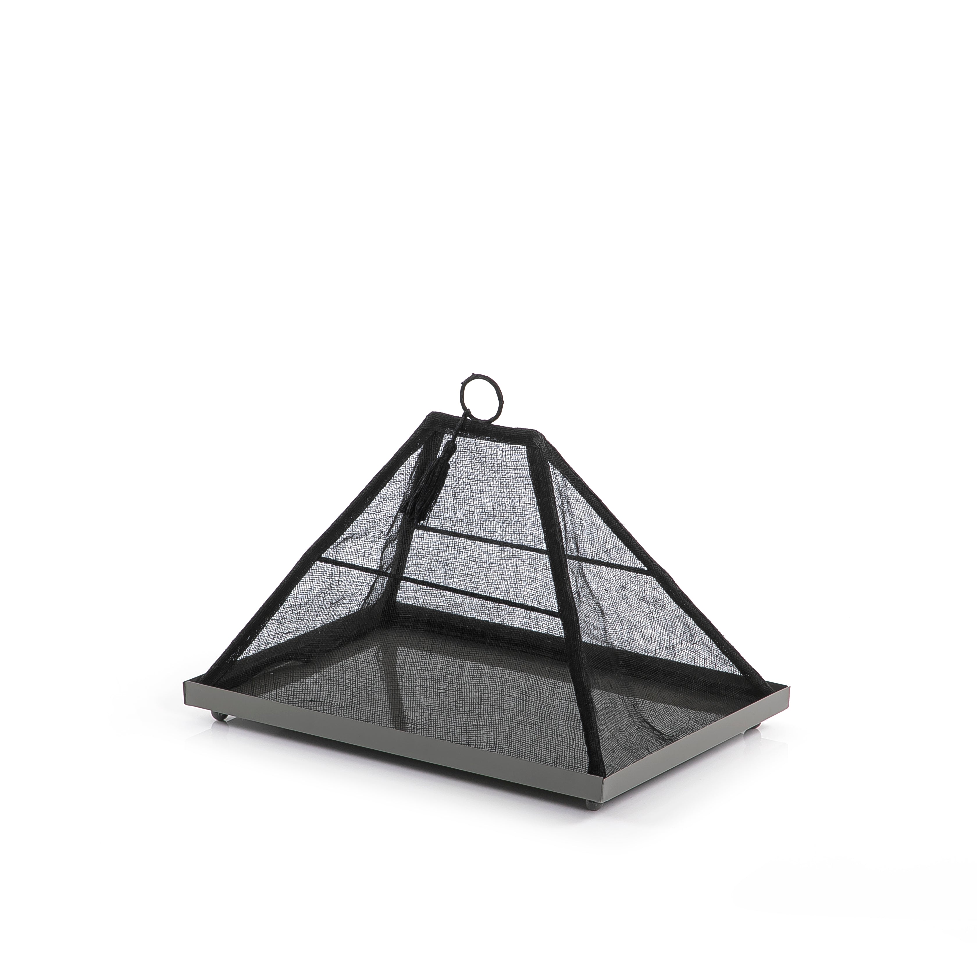 Small Foldable Rattan Cover With Metal Tray &VerticalLine;